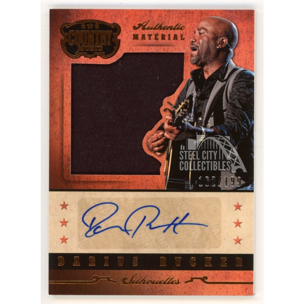 Darius Rucker 2014 Panini Country Music Silhouettes Autograph Relic ...