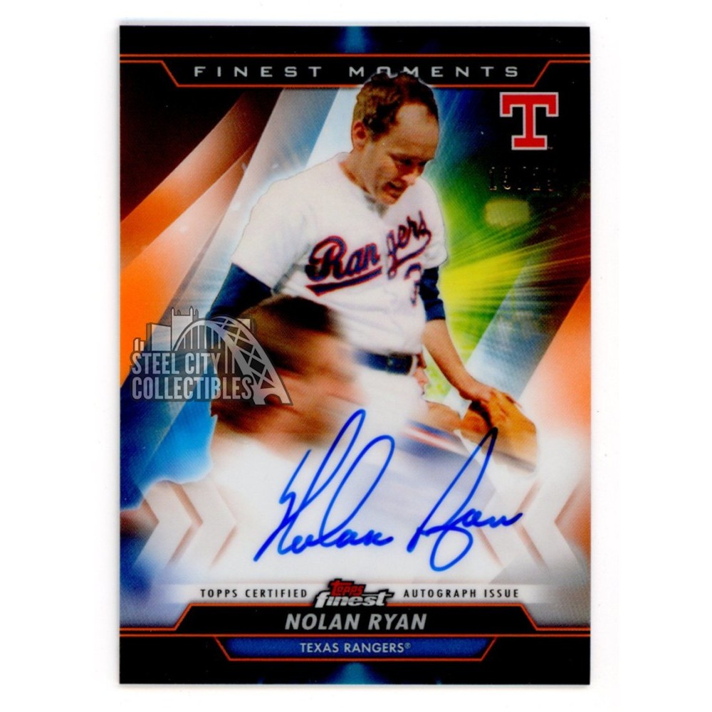 Nolan Ryan 2020 Topps Finest Moments Autograph Card #MOMA-NR 13/25 ...