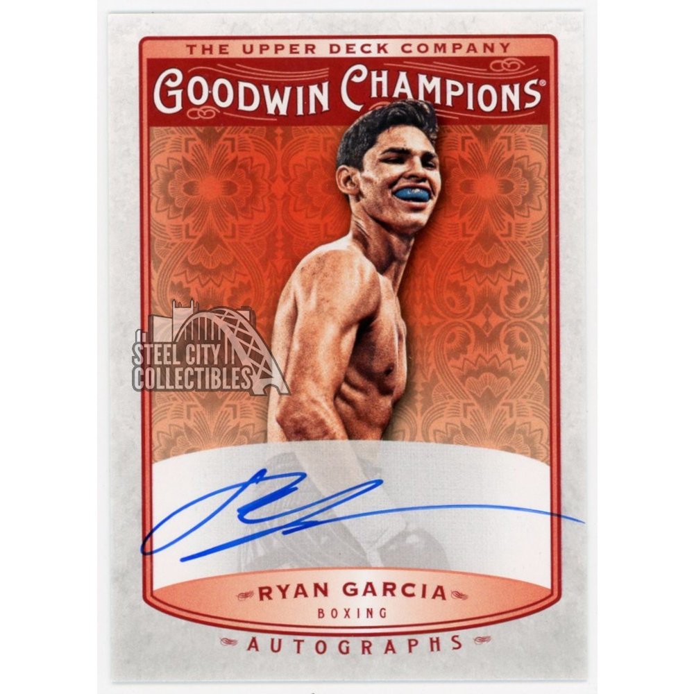 Ryan Garcia 2019 Upper Deck Goodwin Champions Boxing Autograph Card ...