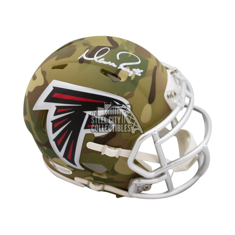 Matt Ryan Autographed Atlanta Falcons Camo Mini Football Helmet - BAS ...