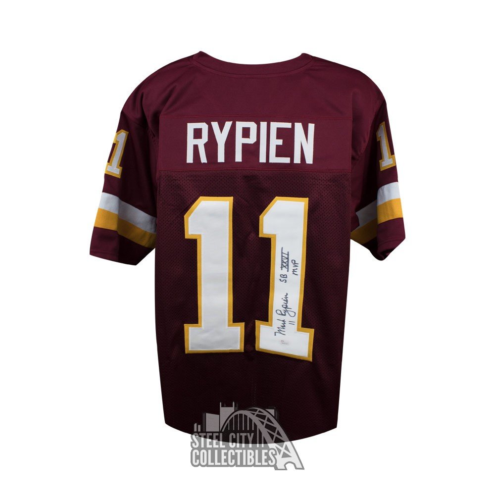 Mark Rypien SBMVP Autographed Washington Custom Football Jersey JSA (A ...
