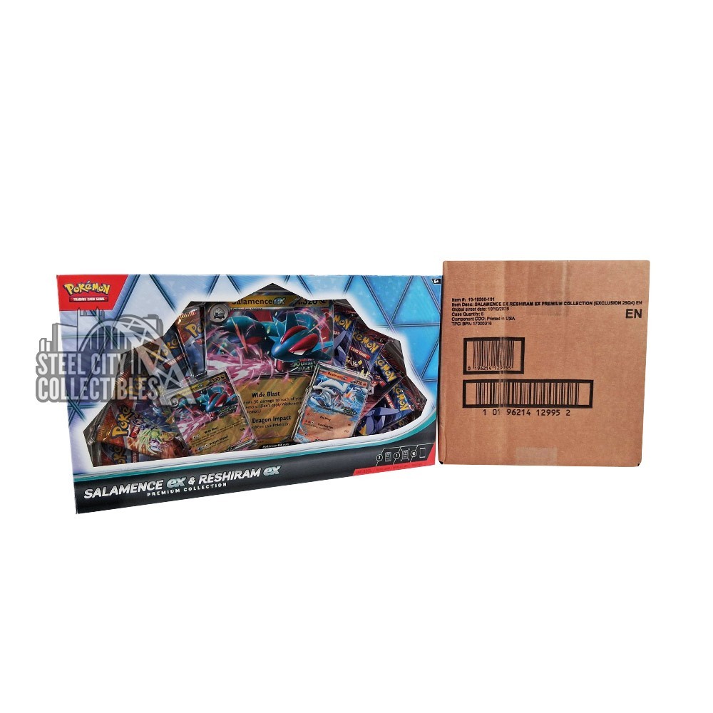 Pokemon Salamence ex & Reshiram ex Premium Collection 6-Box Case ...