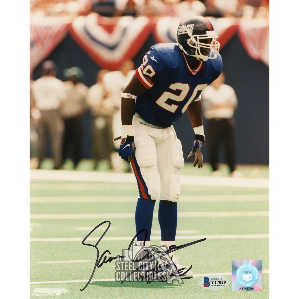 Sam Garnes Autographed New York Giants 8x10 Photo - BAS COA (Black Ink ...
