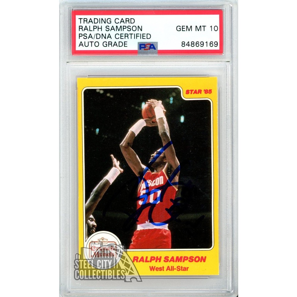 Ralph Sampson 1984 Star Yellow "HOF 12" Autograph Card #11 PSA/DNA 10 ...