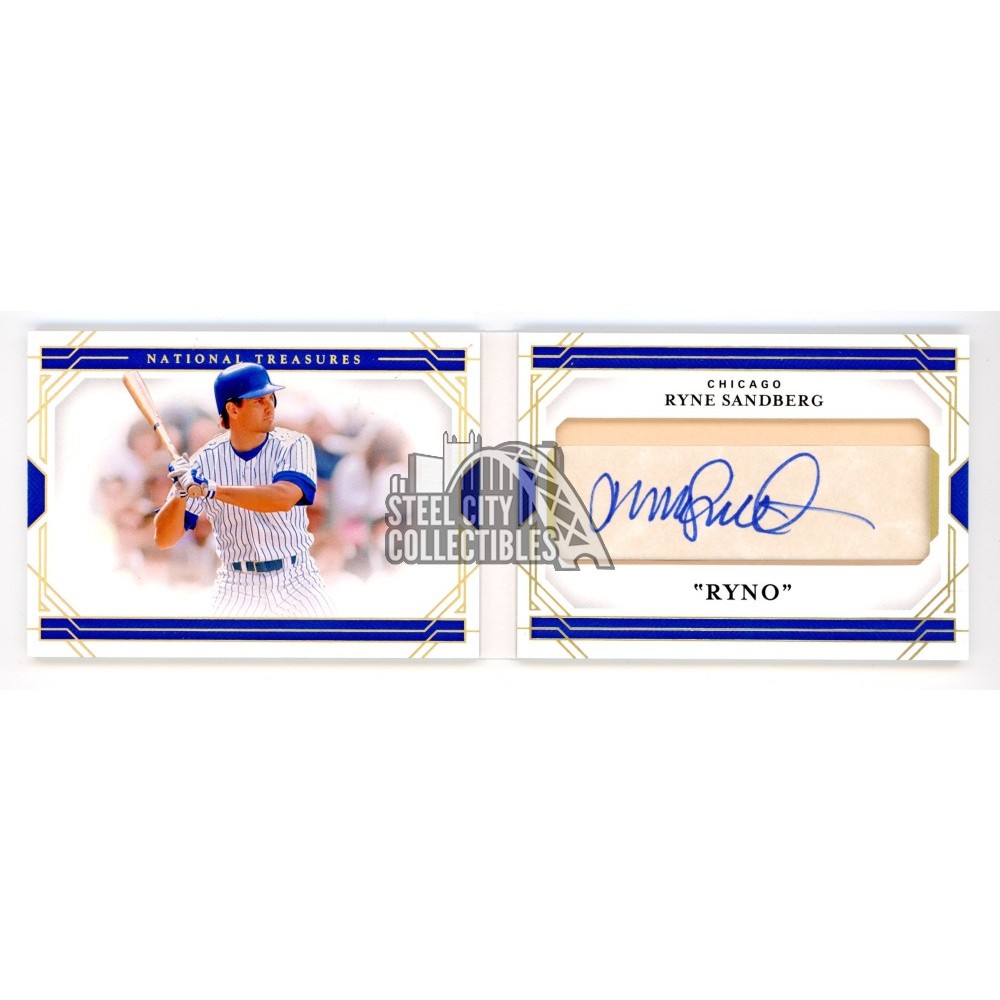 Ryne Sandberg 2020 Panini National Treasures Autograph Booklet Card # ...