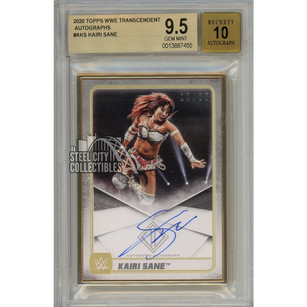 Kairi Sane 2020 Topps Transcendent WWE Autograph Card 15/25 BGS 9.5 | Steel City Collectibles