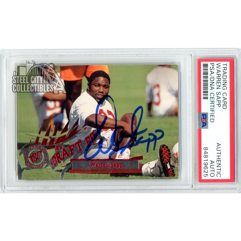 Warren Sapp 1995 Topps Stadium Club Autograph Rookie Card #D225 PSA/DNA ...
