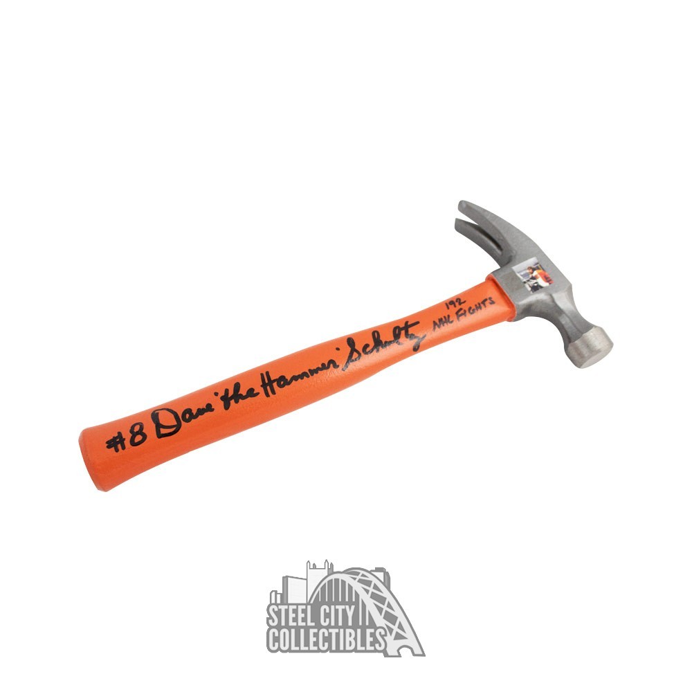 Dave "The Hammer" Schultz 192 NHL Fights Autographed Hammer - JSA COA ...