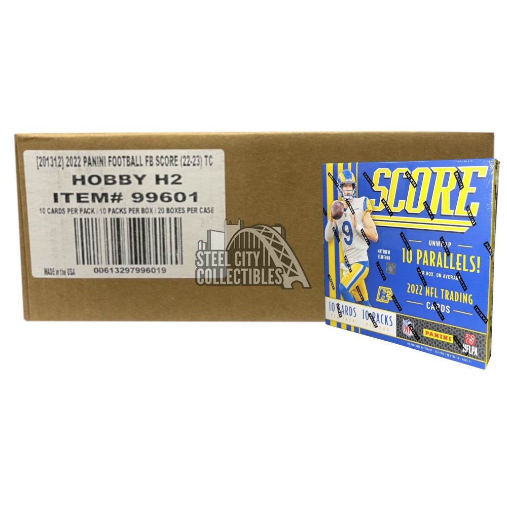 2022 Panini Score Football Hobby H2 20-Box Case | Steel City Collectibles