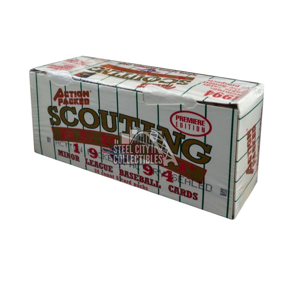1994 Action Packed Scouting Report Baseball Premiere Edition Hobby Box ...