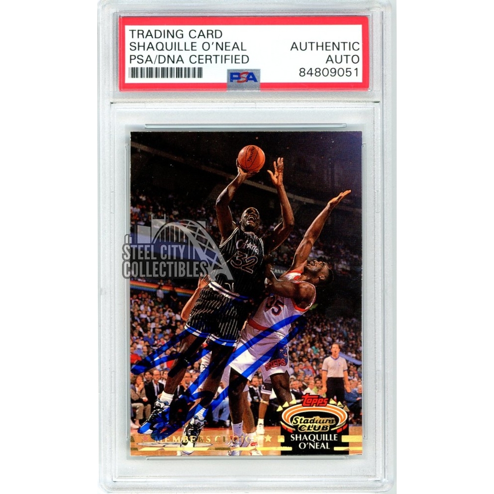 Shaquille O'Neal 1992-93 Topps Stadium Club Member's Choice Autograph ...