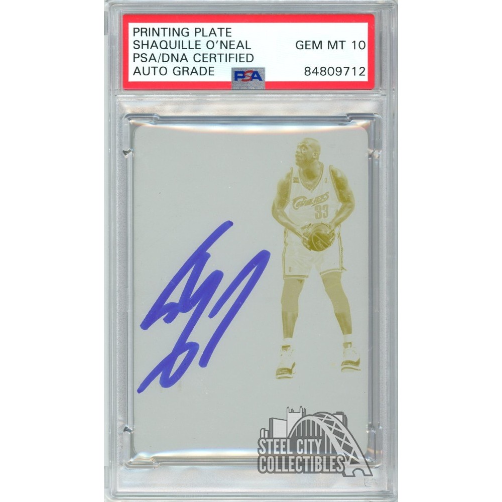 Shaquille O'Neal 2016-17 Panini Noir Autograph Printing Plate 1/1 #72 ...
