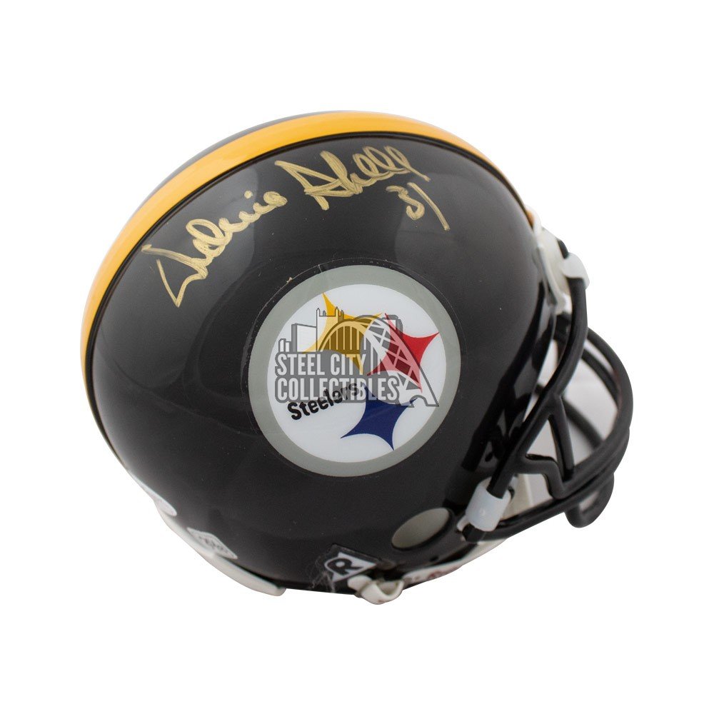 Donnie Shell Autographed Steelers Mini Football Helmet - JSA (Double ...