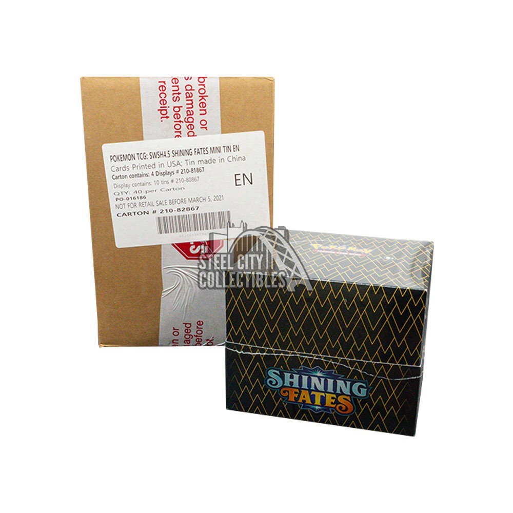 Pokemon Shining Fates Mini Tin - 40 Tin Case | Steel City Collectibles