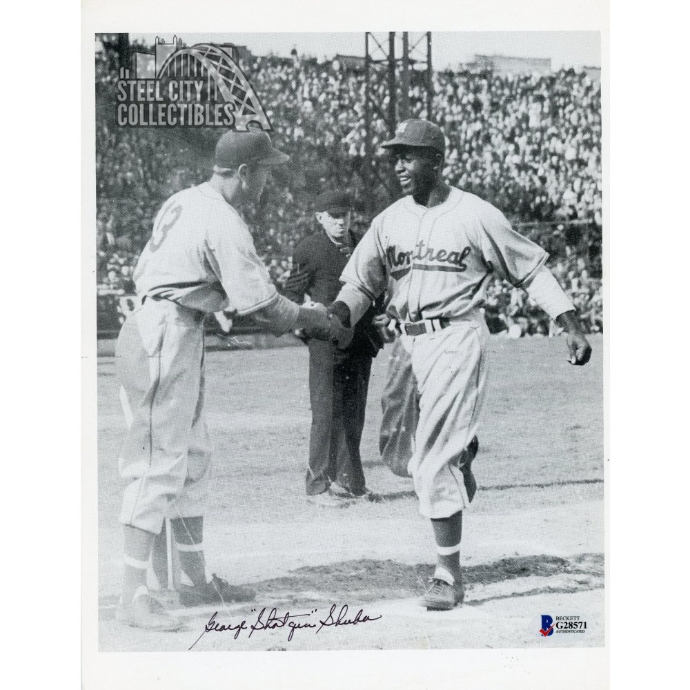 George "Shotgun" Shuba Autographed Brooklyn Dodgers 8x10 Photo - BAS ...