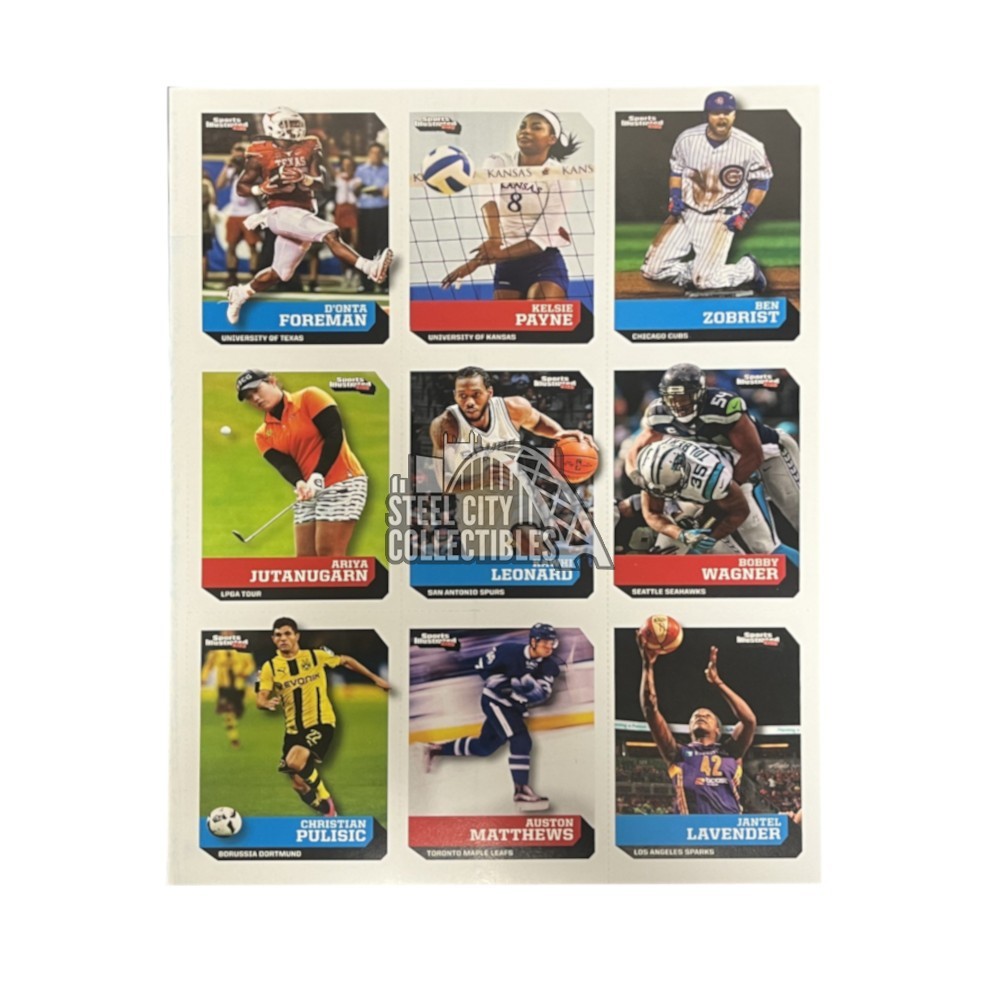 2017 Sports Illustrated SI Kids Uncut Sheet Auston Matthews/Christian ...