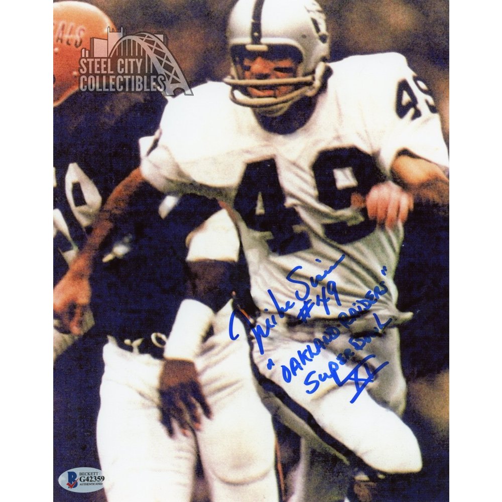 Mike Siani "Oakland Raiders Superbowl XI" Autographed 8x10 Photo ...