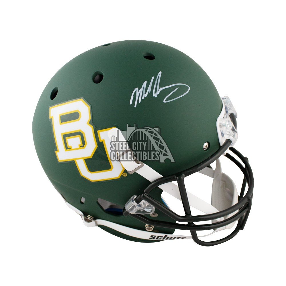 Mike Singletary Autographed Baylor Bears Green Full-Size Football ...