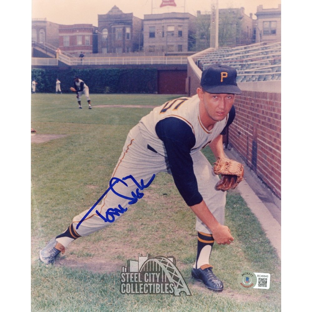Tommie Sisk Autographed Pittsburgh Pirates 8x10 Photo - BAS | Steel ...