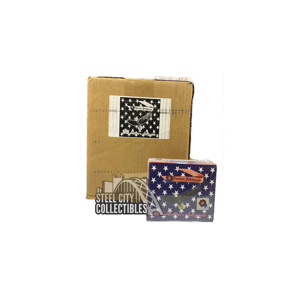 2021 Historic Autographs Famous Americans Hobby 20-Box Case | Steel ...