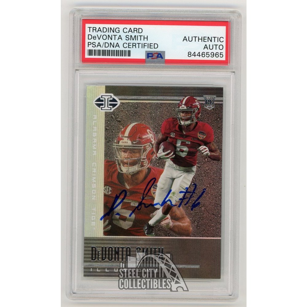 DeVonta Smith 2021 Chronicles Illusions Draft Picks Auto Rookie Card ...