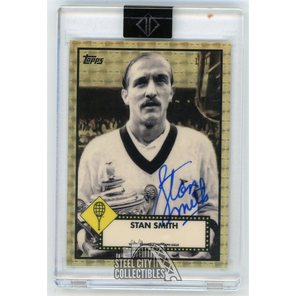 Stan Smith 2020 Topps Transcendent Tennis SuperFractor Autographed Card ...