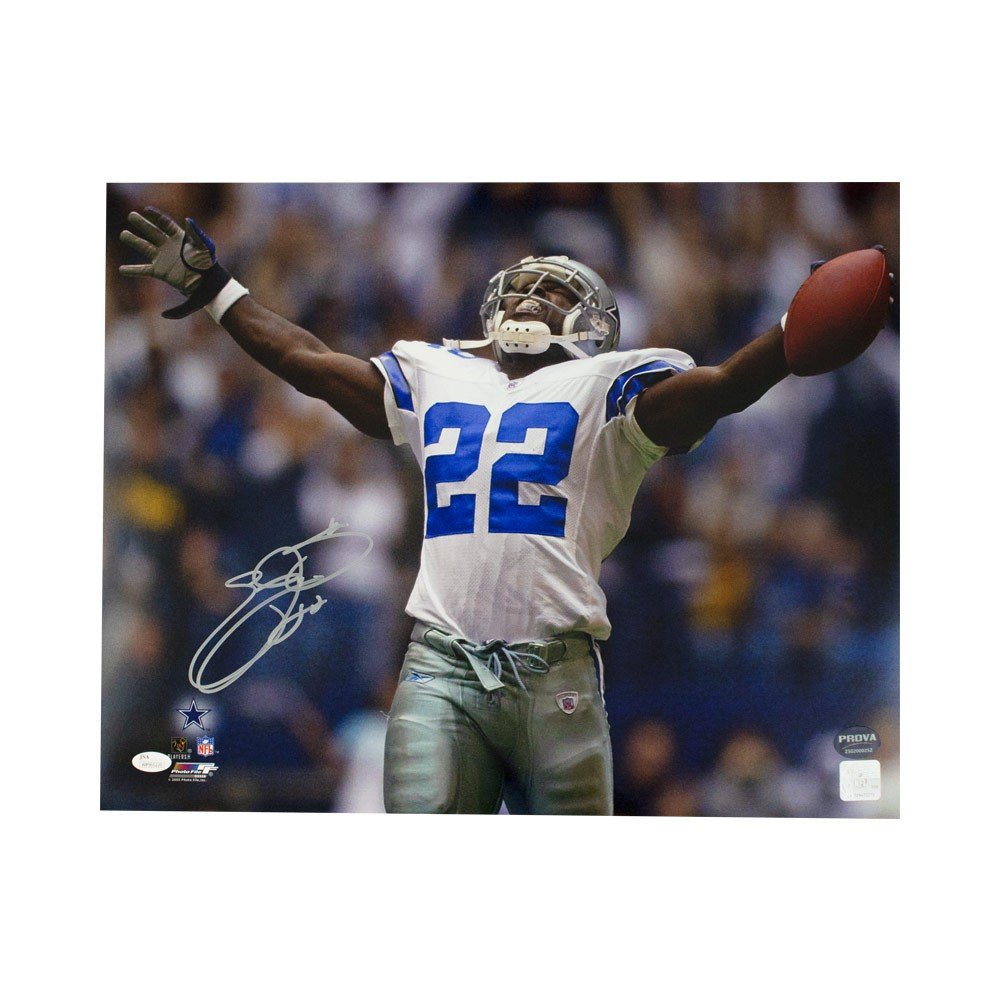 Emmitt Smith Autographed Dallas Cowboys 16x20 Photo - JSA COA | Steel ...
