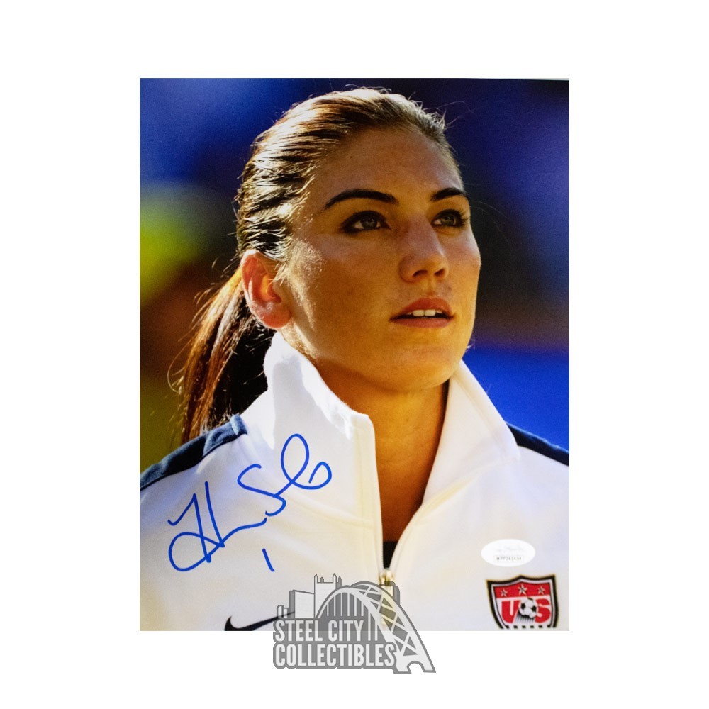 Hope Solo Autographed 8x10 Photo - JSA COA | Steel City Collectibles
