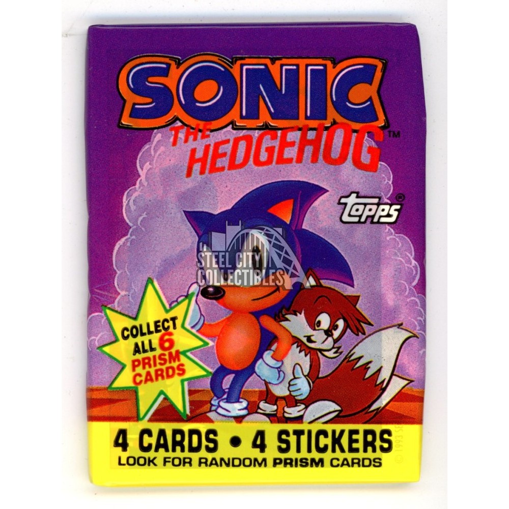 1993 Topps Sonic The Hedgehog Wax Pack | Steel City Collectibles