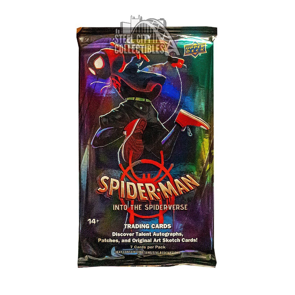 2022 Upper Deck Spider-Man Into The Spider-Verse Hobby Pack | Steel ...