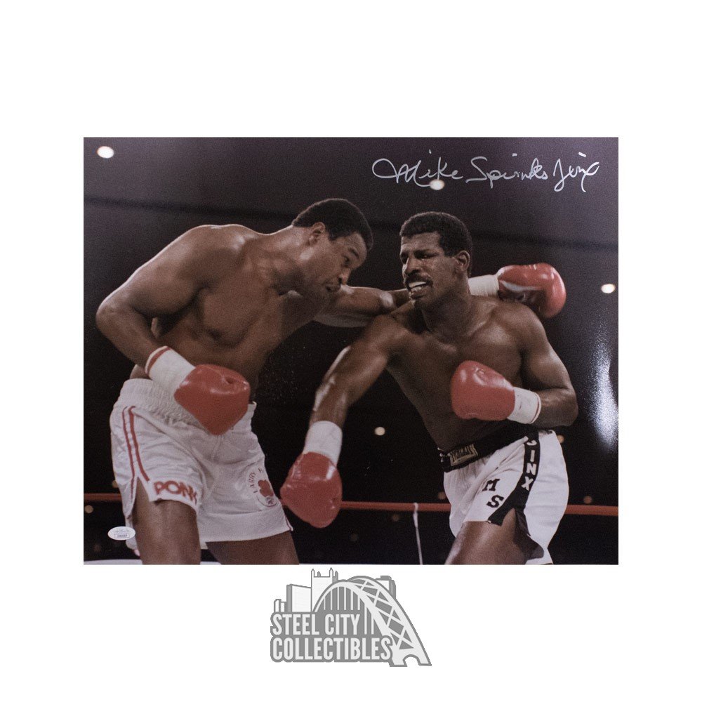 Mike Spinks Autographed 16x20 Photo - JSA COA | Steel City Collectibles