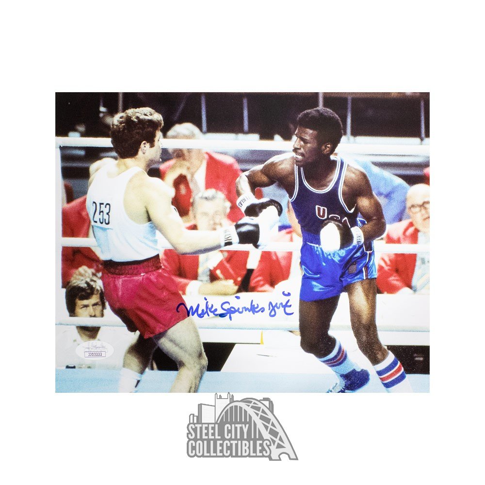 Michael Spinks Autographed 8x10 Photo - JSA COA (Blue Ink) | Steel City ...