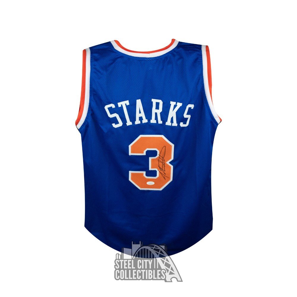 John Starks Autographed New York Custom Basketball Jersey - JSA COA ...