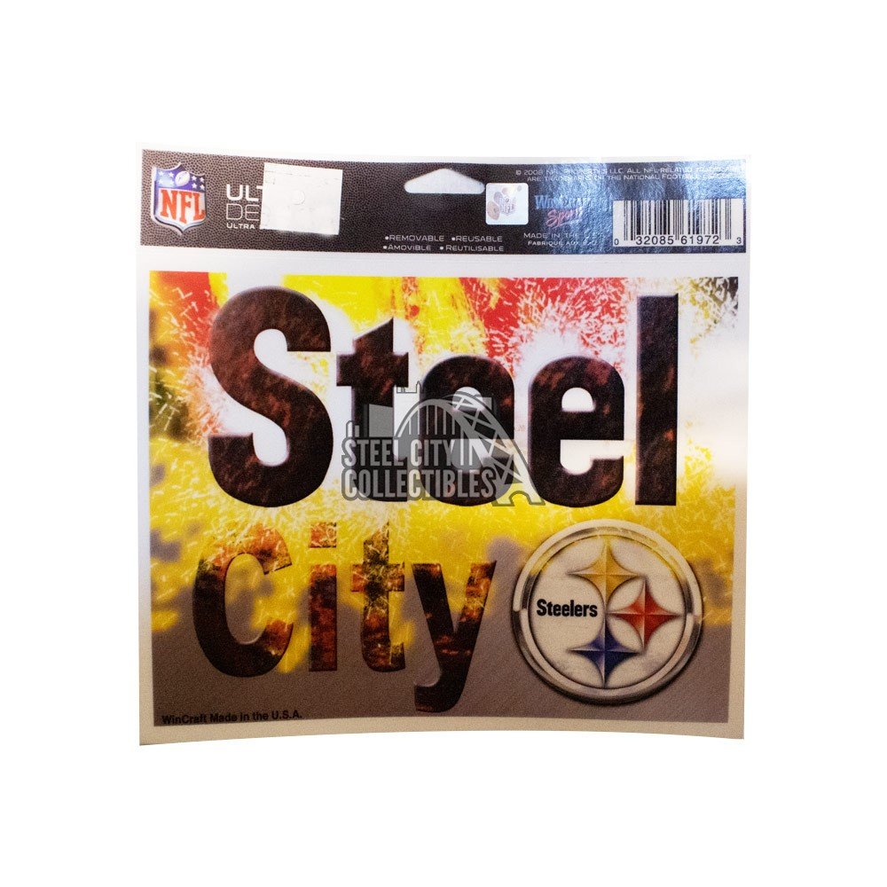 Pittsburgh Steelers Steel City Ultra Decal 4"x6" | Steel City Collectibles