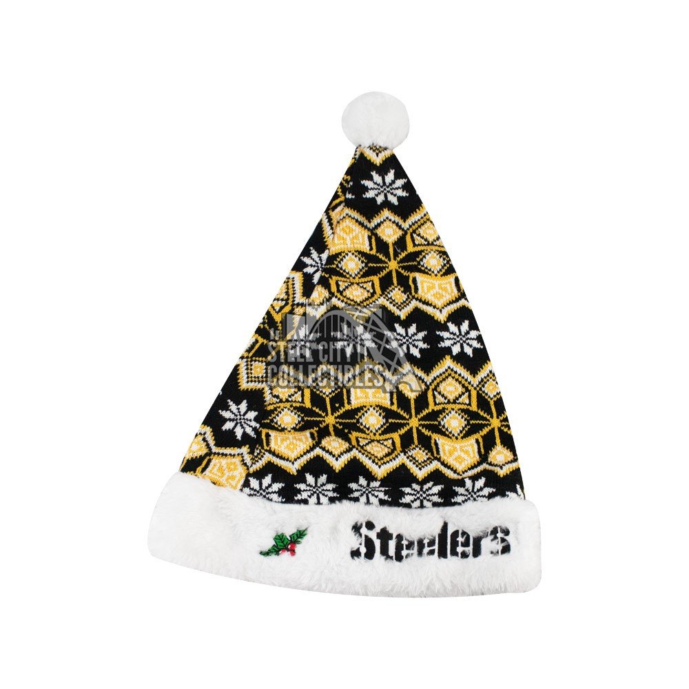 Pittsburgh Steelers NFL Knit Santa Hat | Steel City Collectibles