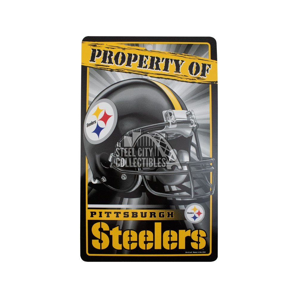 Property Of Pittsburgh Steelers Sign | Steel City Collectibles