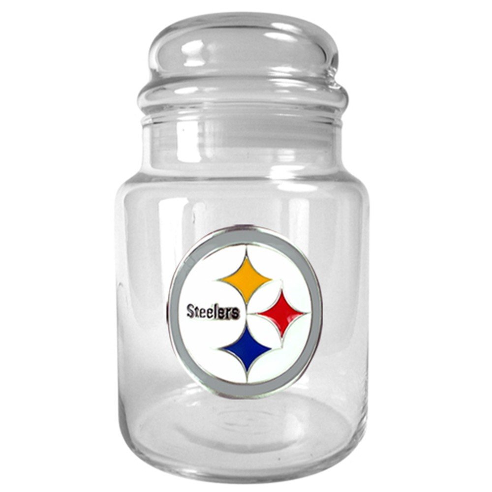 Pittsburgh Steelers NFL 31oz Glass Candy Jar | Steel City Collectibles