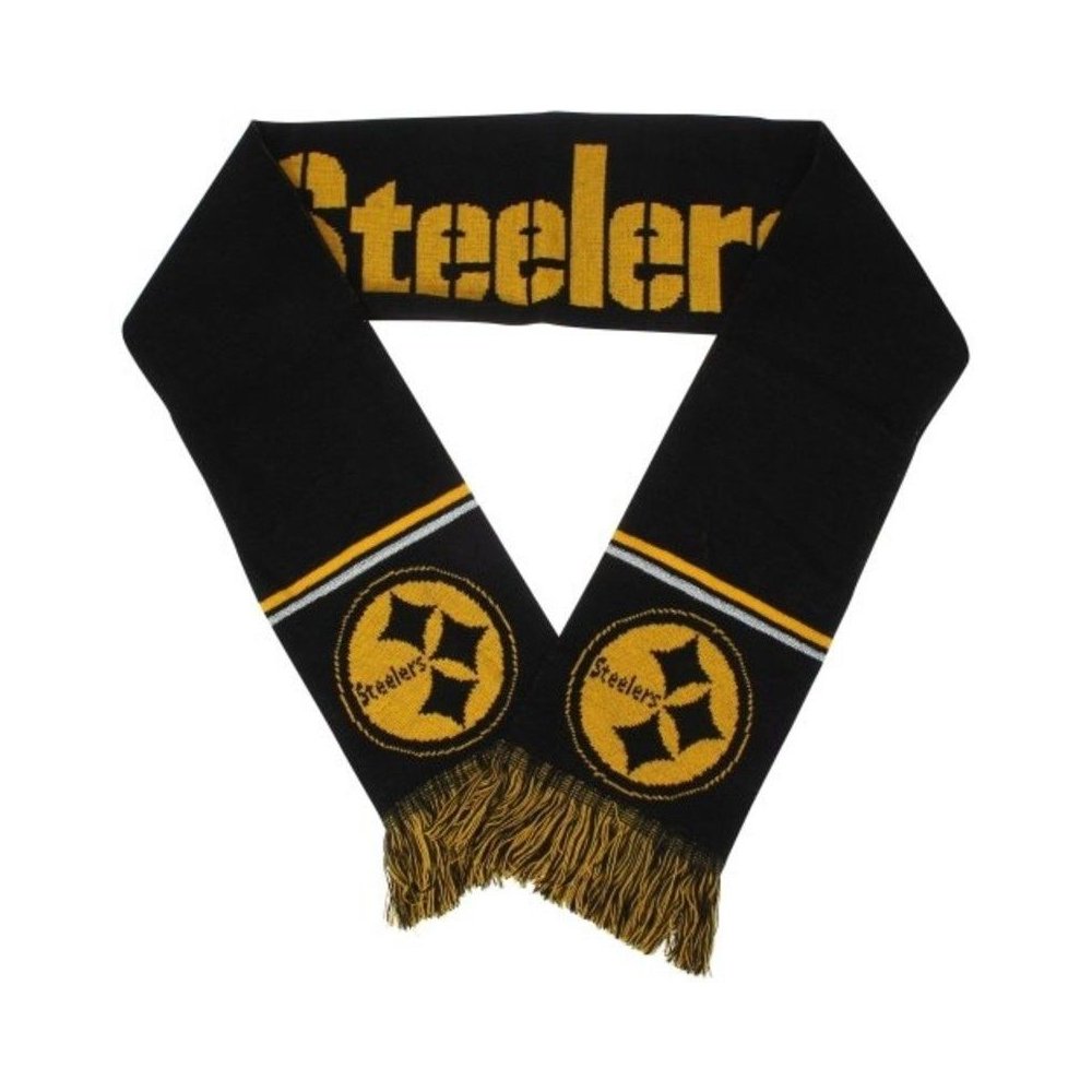 Pittsburgh Steelers NFL Acrylic Metallic Thread Scarf | Steel City ...