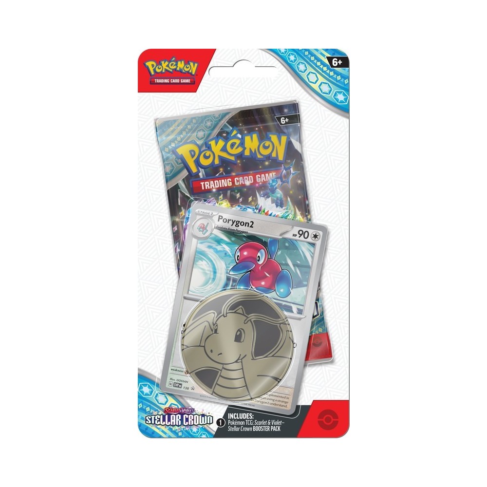 Pokemon Scarlet & Violet Stellar Crown Checklane Blister 16-Pack Box ...