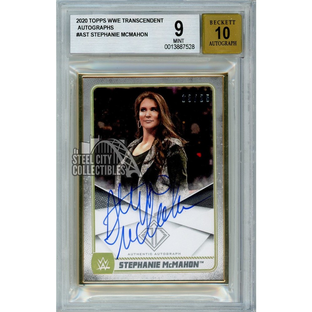 Stephanie McMahon 2020 Topps Transcendent WWE Autograph Card 13/25 BGS ...