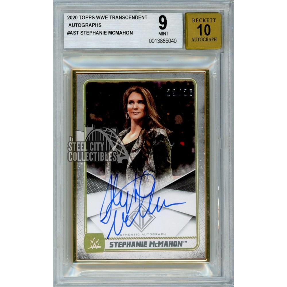 Stephanie McMahon 2020 Topps Transcendent WWE Autograph Card 23/25 BGS ...