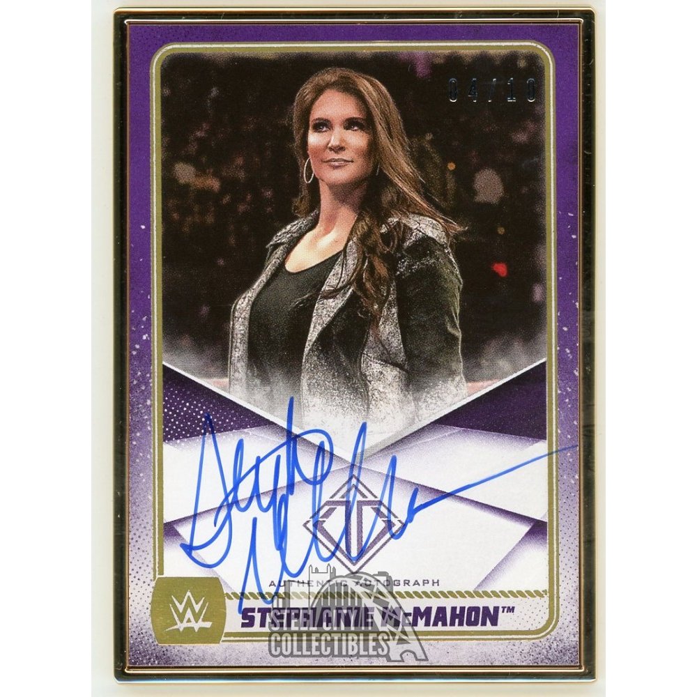 Stephanie McMahon 2020 Topps Transcendent WWE Autographed Card /10 ...