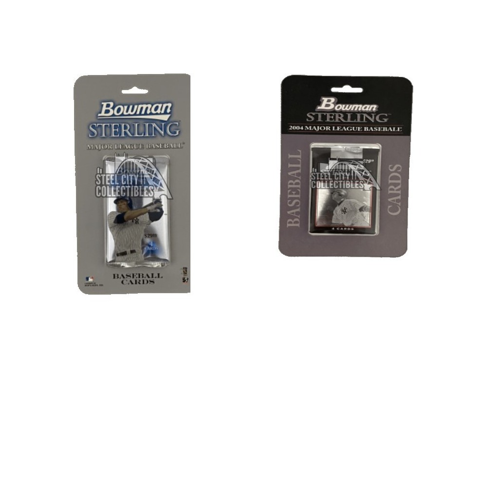 2004 & 2005 Bowman Sterling Baseball 5-Blister Packs Each ( 10 Packs ...