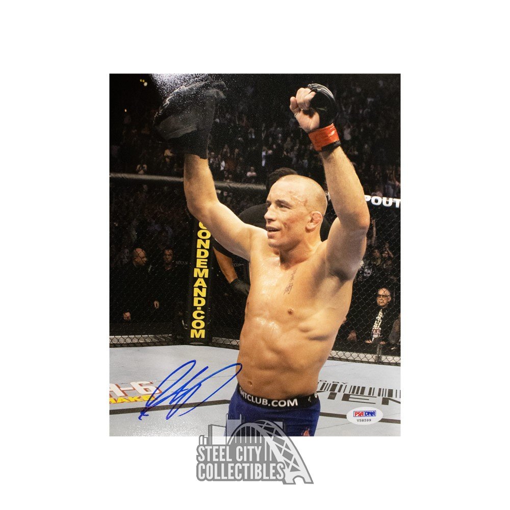 Georges St-Pierre Autographed 8x10 Photo - PSA/DNA COA | Steel City ...