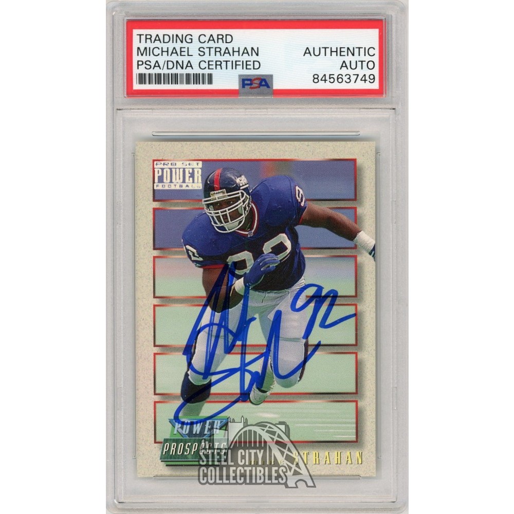 Michael Strahan 1993 Pro Set Power Autograph Rookie Card #PP51 PSA/DNA ...