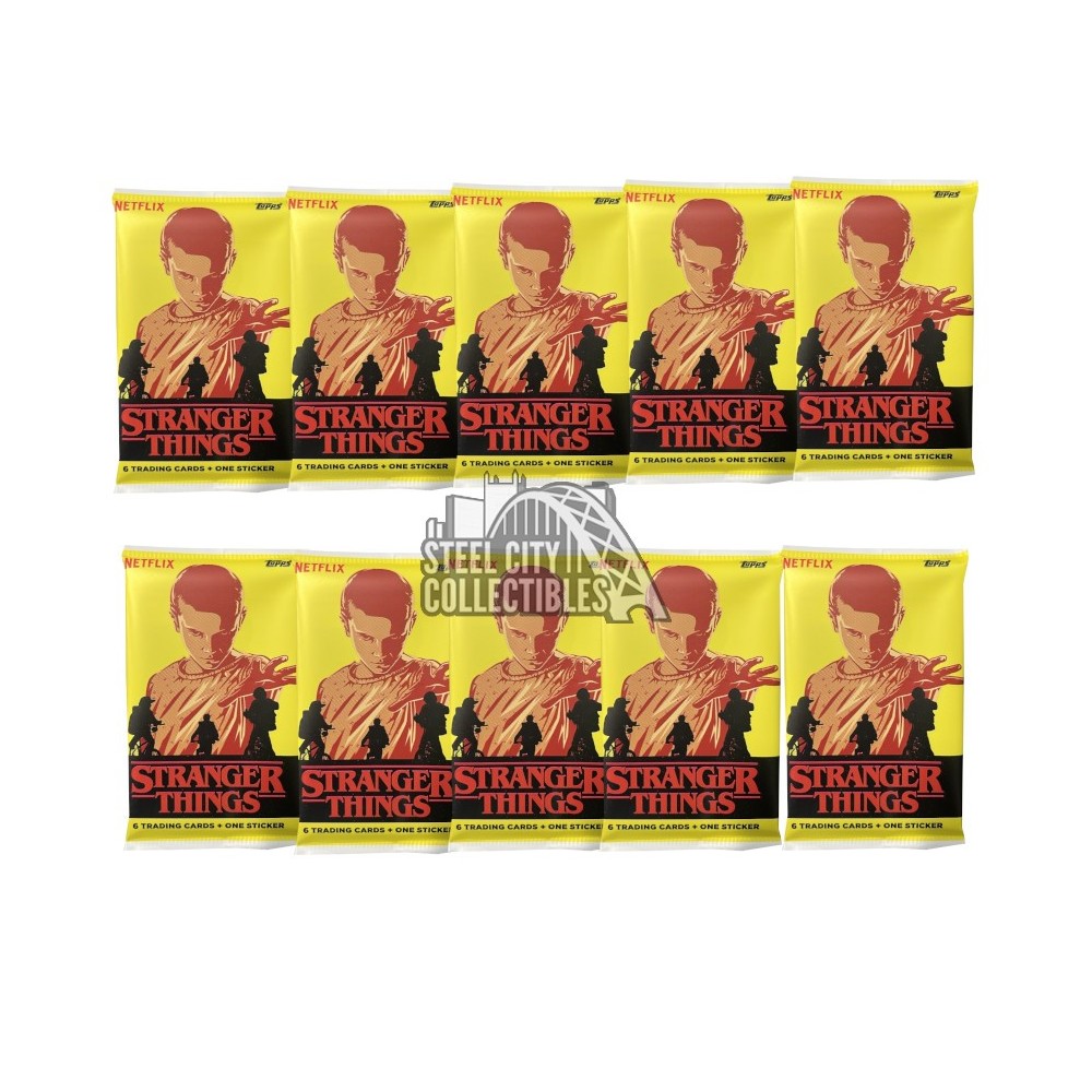 2018 Topps Stranger Things 10-Pack Lot | Steel City Collectibles