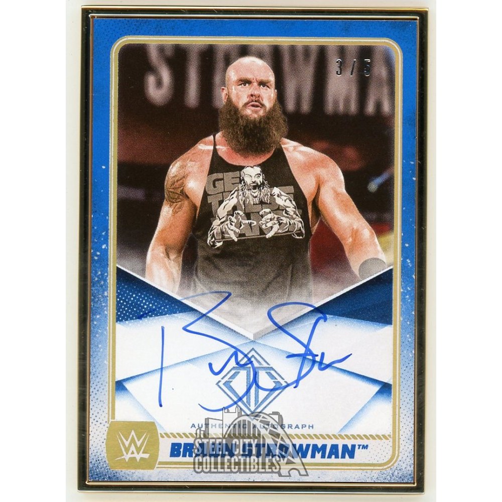 Braun Strowman 2020 Topps Transcendent WWE Autographed Card 3/5 | Steel ...