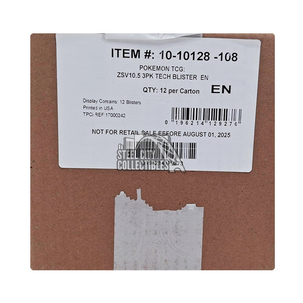 Pokemon Scarlet & Violet SV10.5 Black Bolt Tech Sticker 3-Pack 12 ...