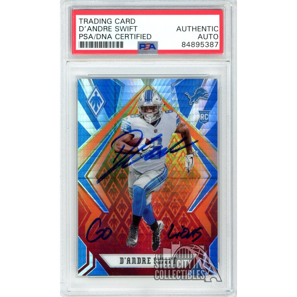 D'Andre Swift 2020 Panini Phoenix Fireburst "Go Lions" Autograph Rookie ...