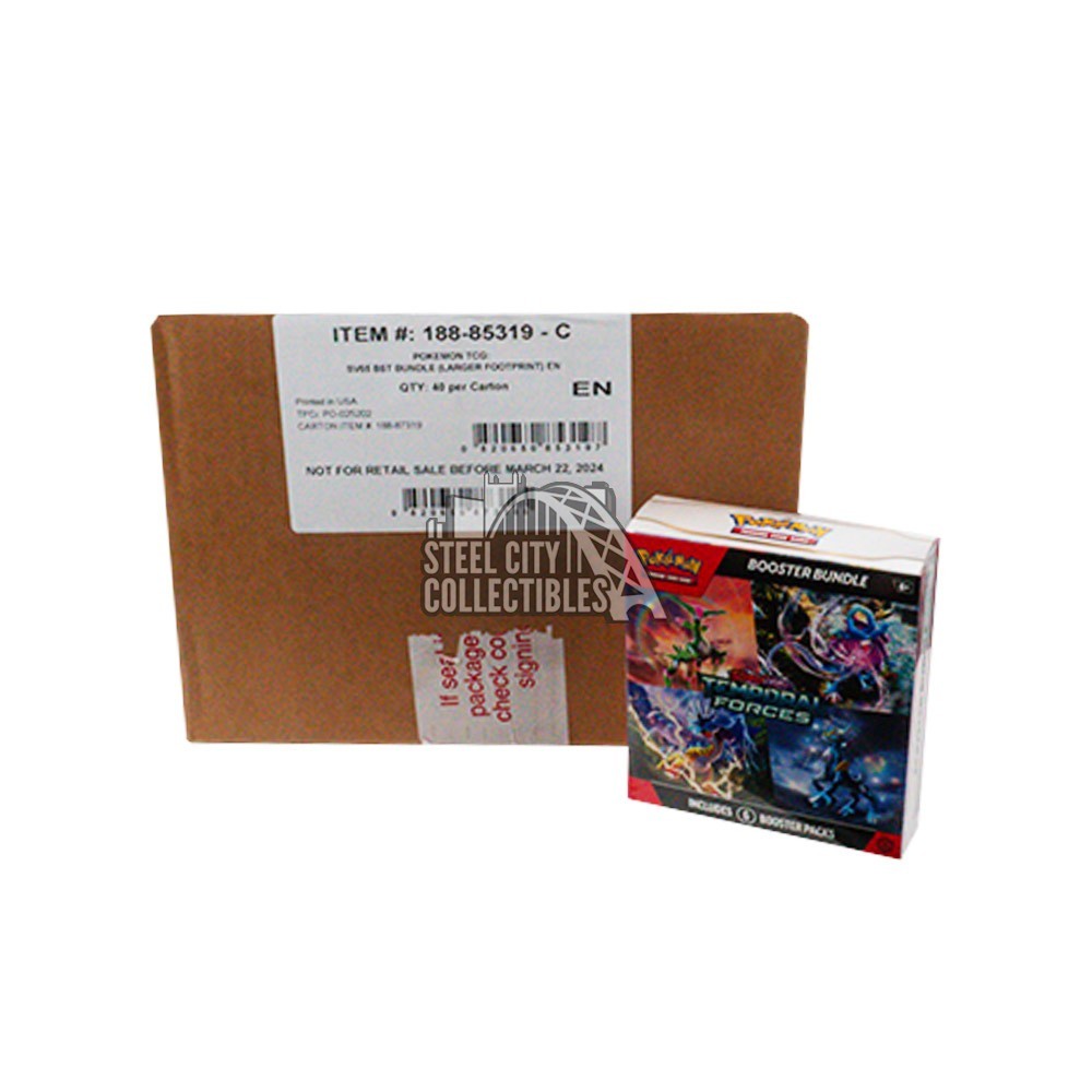 Pokemon Scarlet & Violet Temporal Forces Booster 40-Bundle Case | Steel ...
